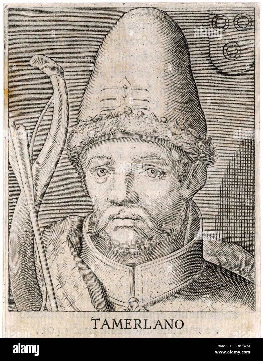 TIMUR LENK (variously spelt as Tamerlane, Tamburlaine etc) Asiatic ...