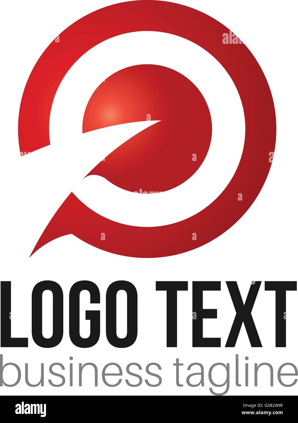 Abstract red target logo for business Stock Vector Image & Art - Alamy