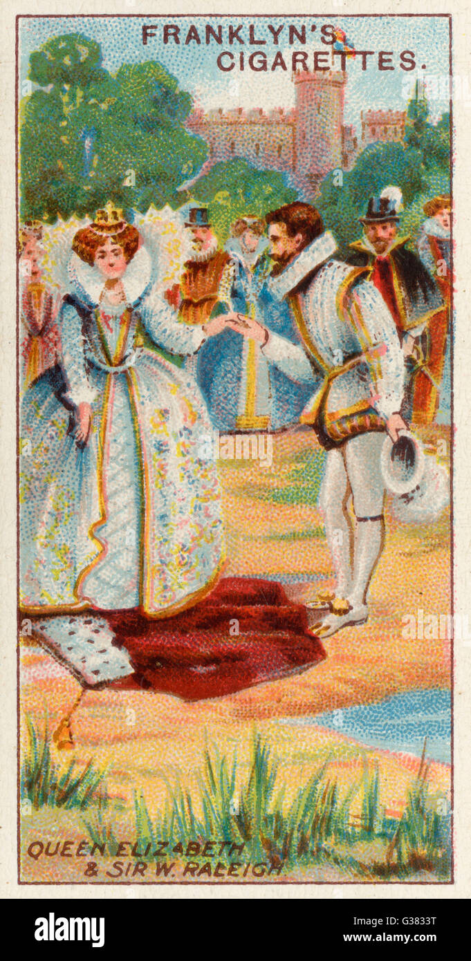 Queen Elizabeth I and Sir Walter Raleigh Stock Photo - Alamy