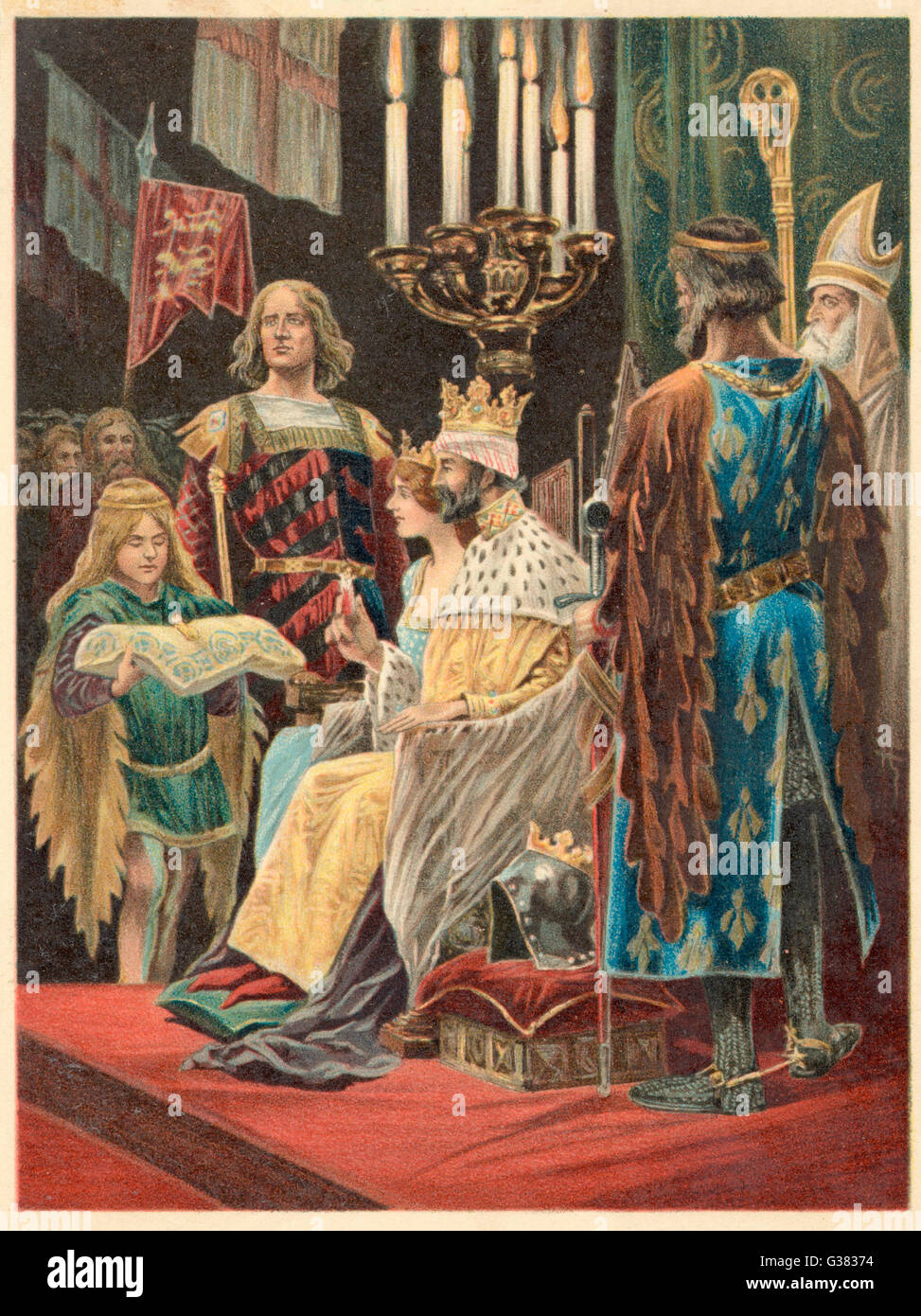 EDWARD II CROWNED Stock Photo - Alamy