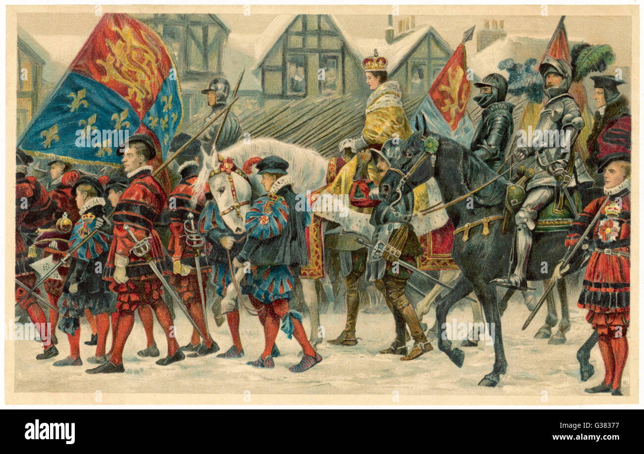 EDWARD VI CROWNED Stock Photo - Alamy