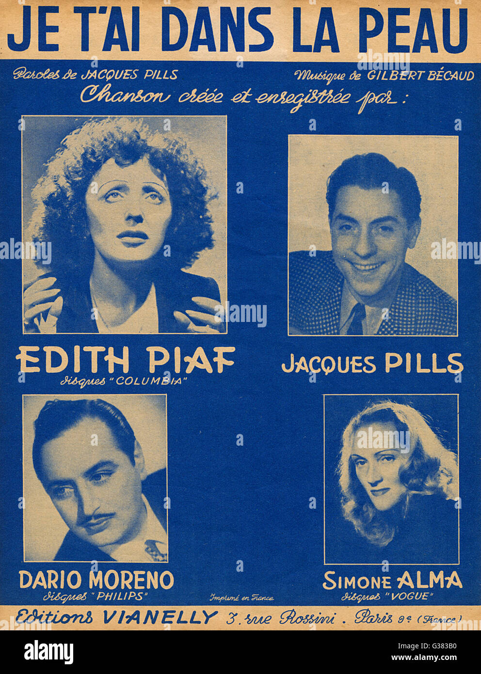 EDITH PIAF [MUSIC] Stock Photo - Alamy