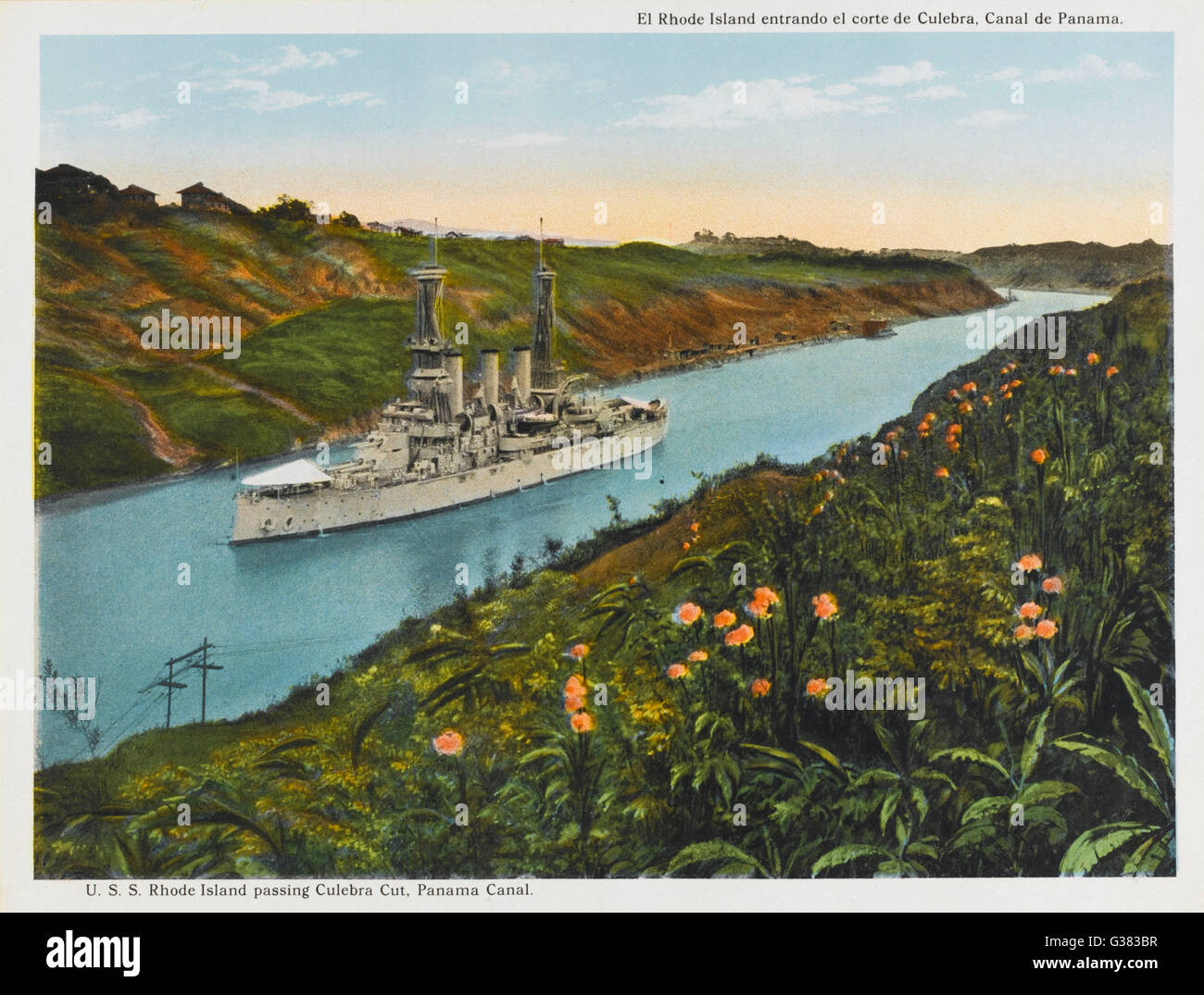 Panama Canal - Culebra Cut Stock Photo - Alamy