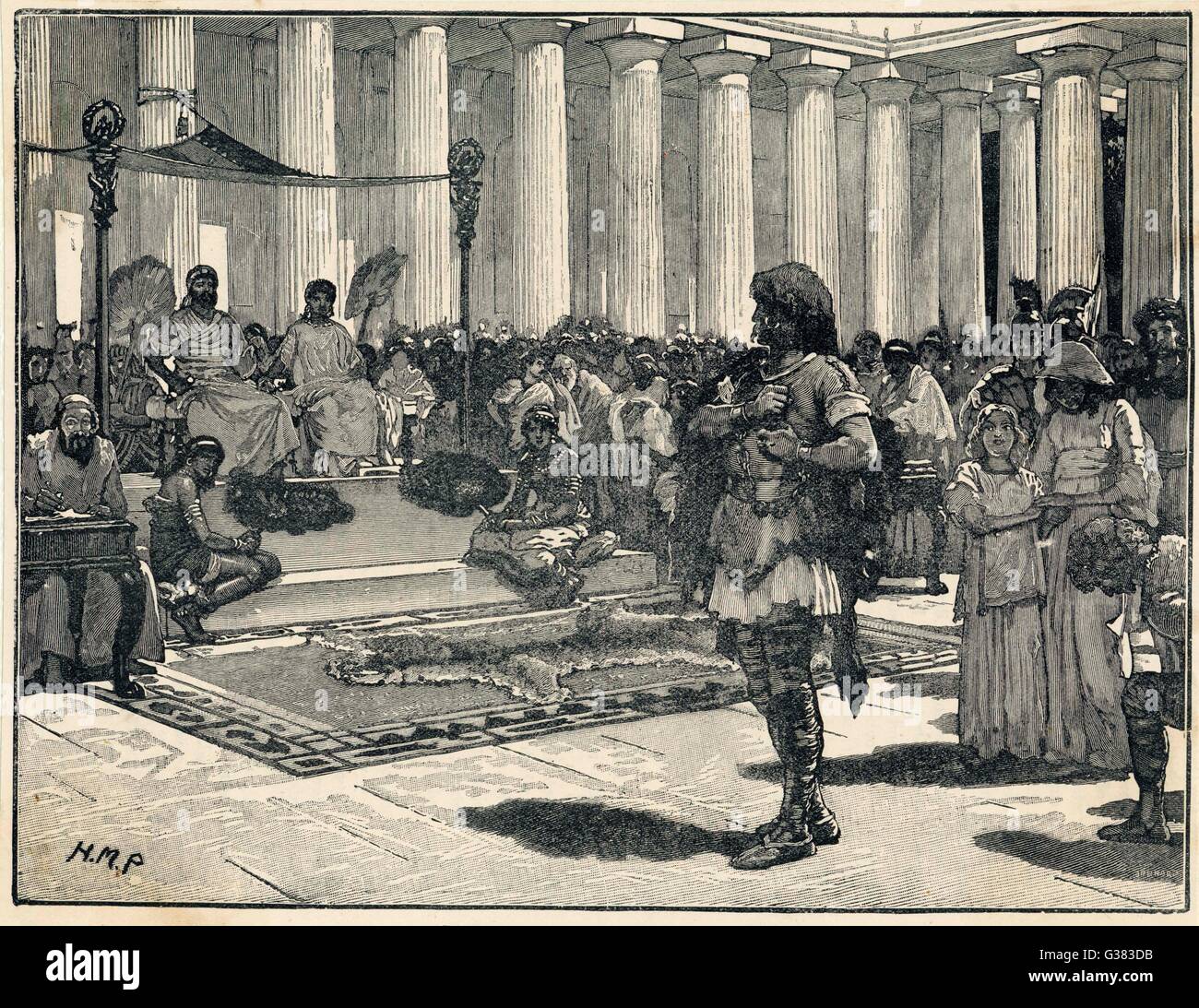 Caractacus before emperor claudius hi-res stock photography and images ...