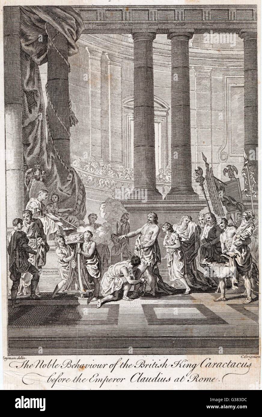 Caractacus before emperor claudius hi-res stock photography and images ...