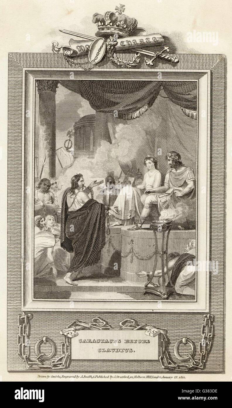 Caractacus before emperor claudius hi-res stock photography and images ...