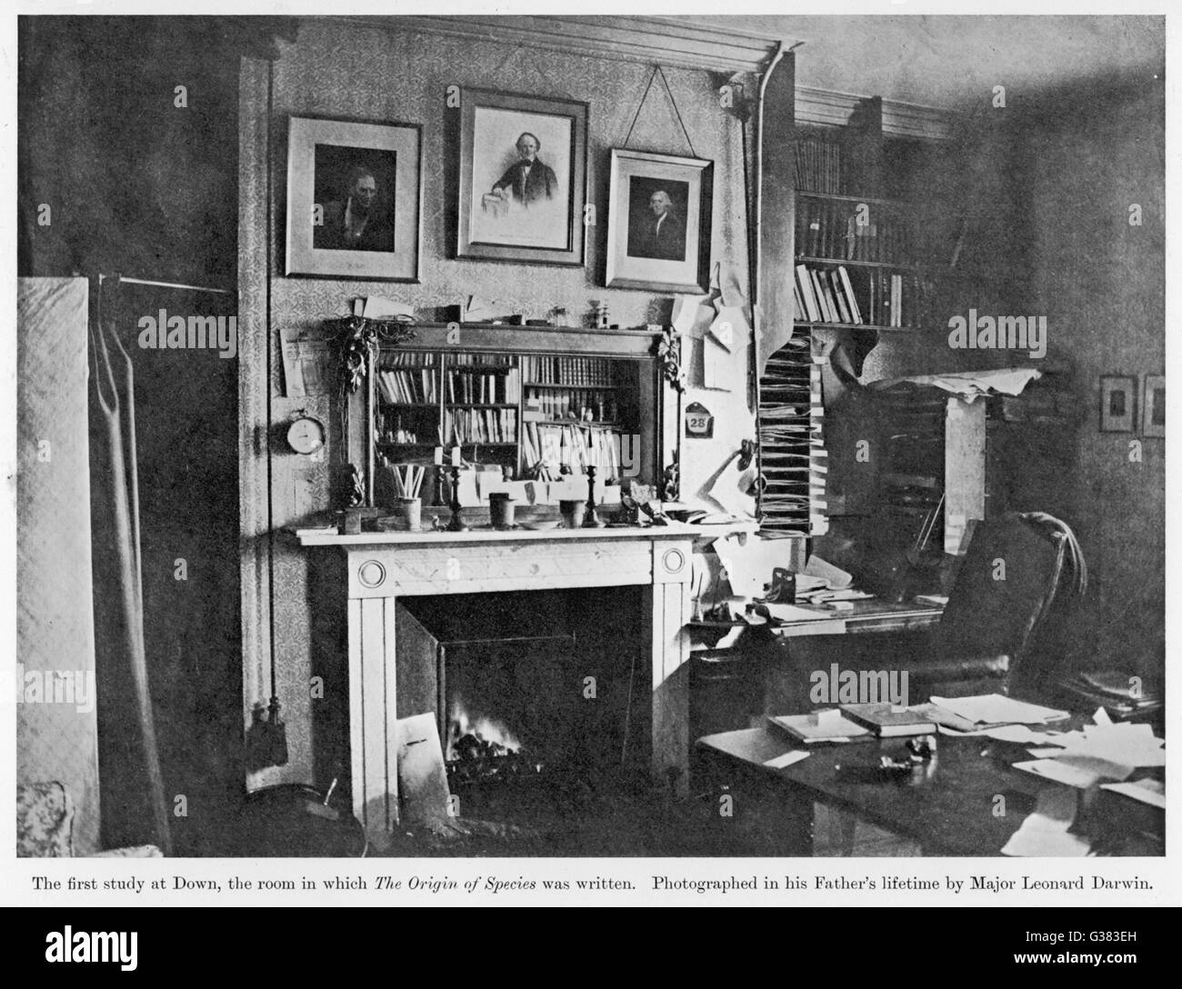CHARLES DARWIN'S HOME The study in which he wrote 'On The Origin Of ...