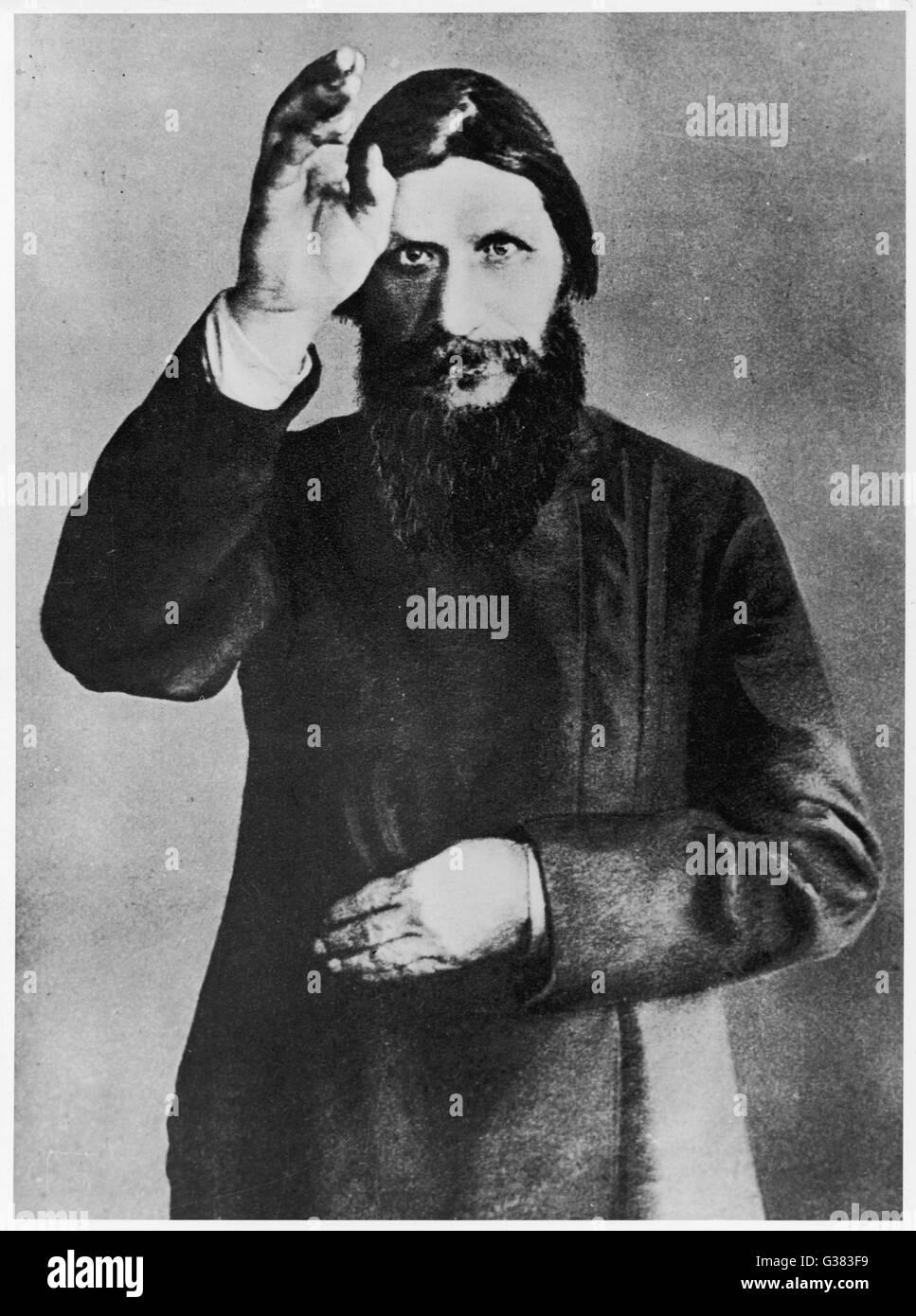 GRIGORI RASPUTIN Russian mystic and court favourite in 1912 Date: 1872 ...