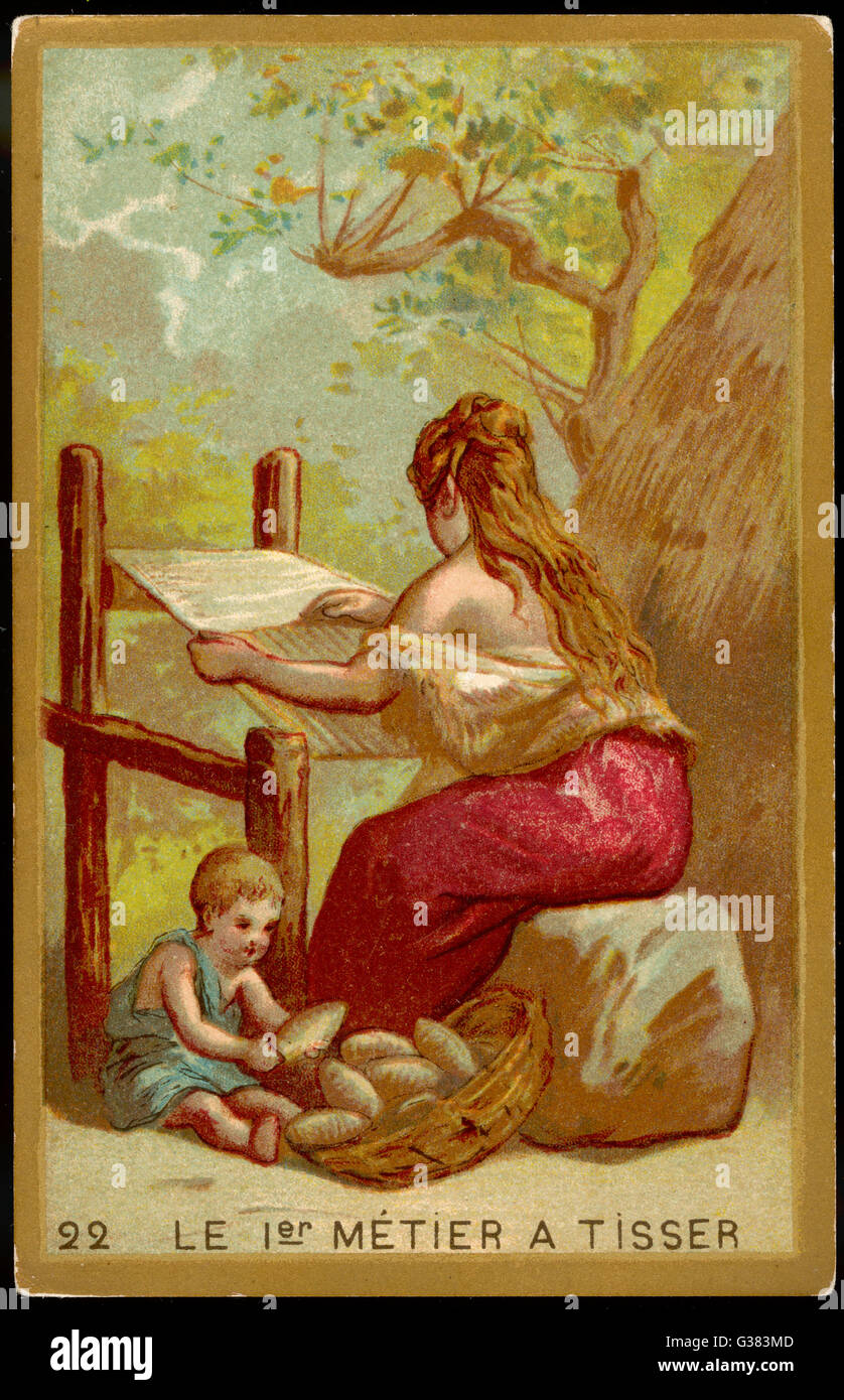 The first weaving loom hi-res stock photography and images - Alamy