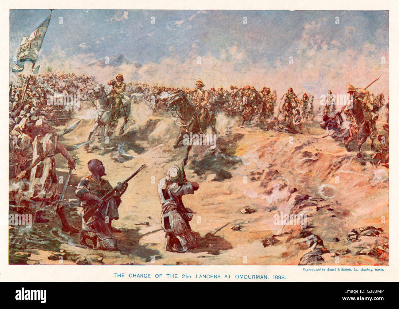 OMDURMAN The charge of the 21st Lancers Date: 2 September 1898 Stock ...