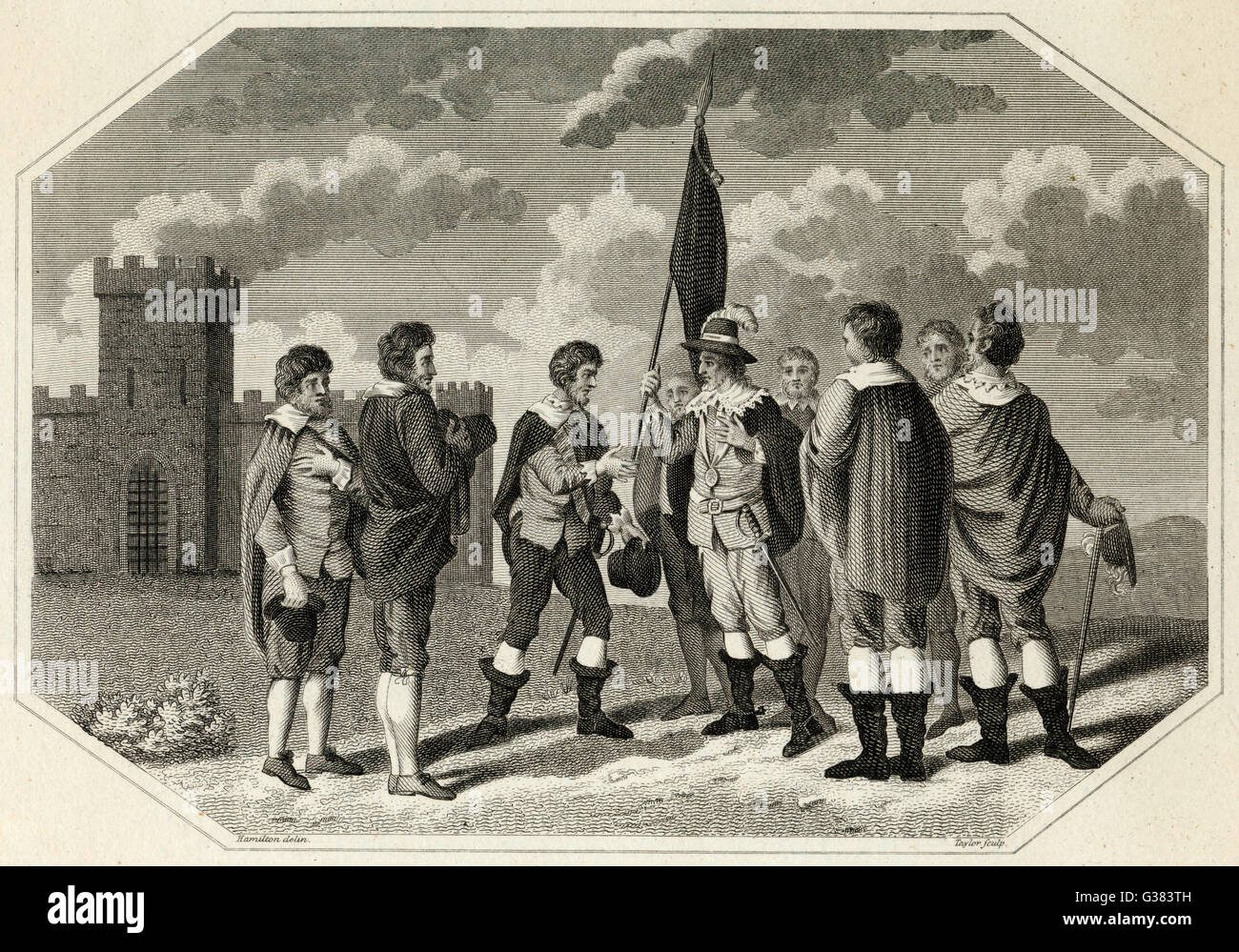 RAISING THE ROYAL STANDARD - Charles I raises the standard at ...