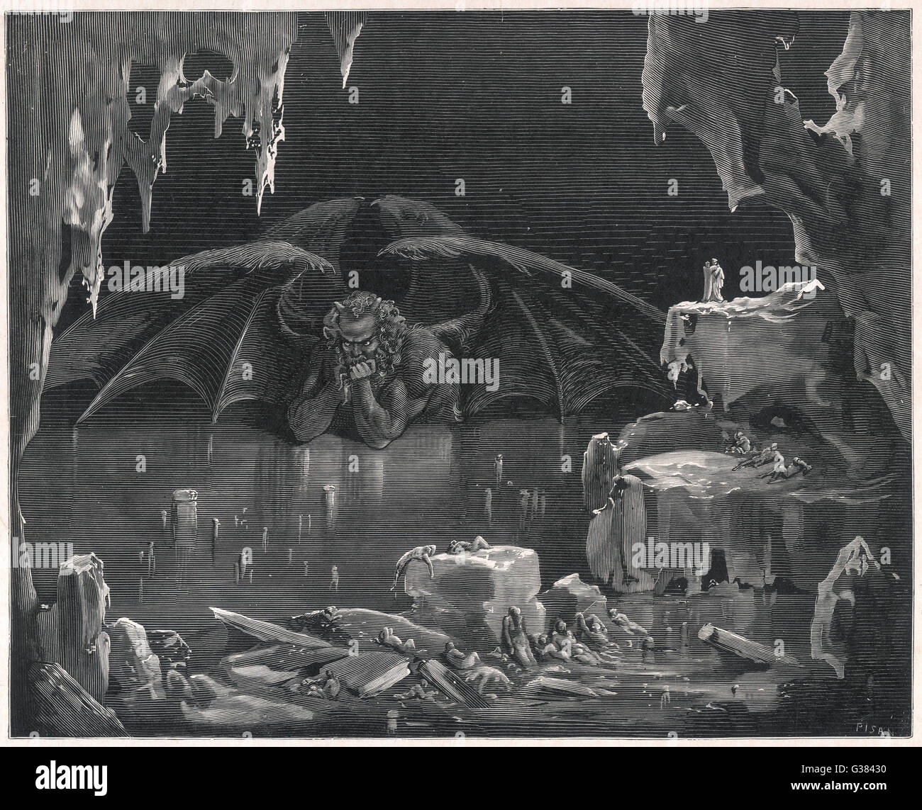 Dore's Dante Demon Stock Photo - Alamy