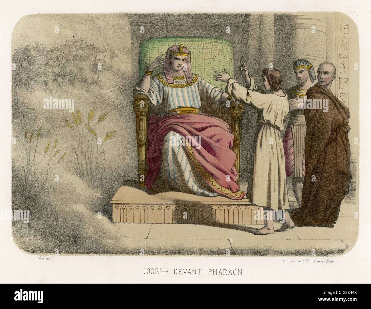 JOSEPH AND PHARAOH Stock Photo - Alamy