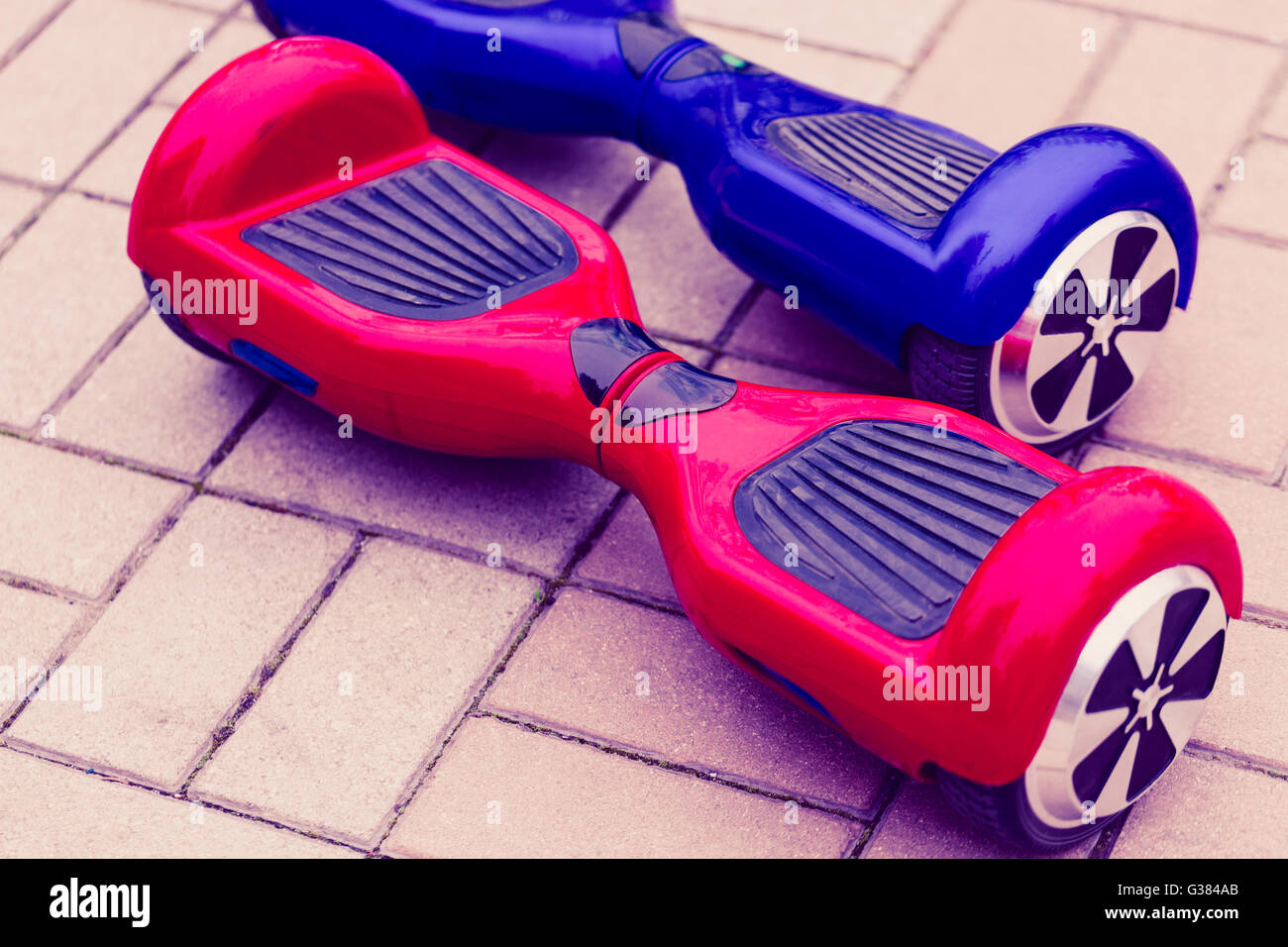 Modern transportation technology - electric mini segway or scooter ...