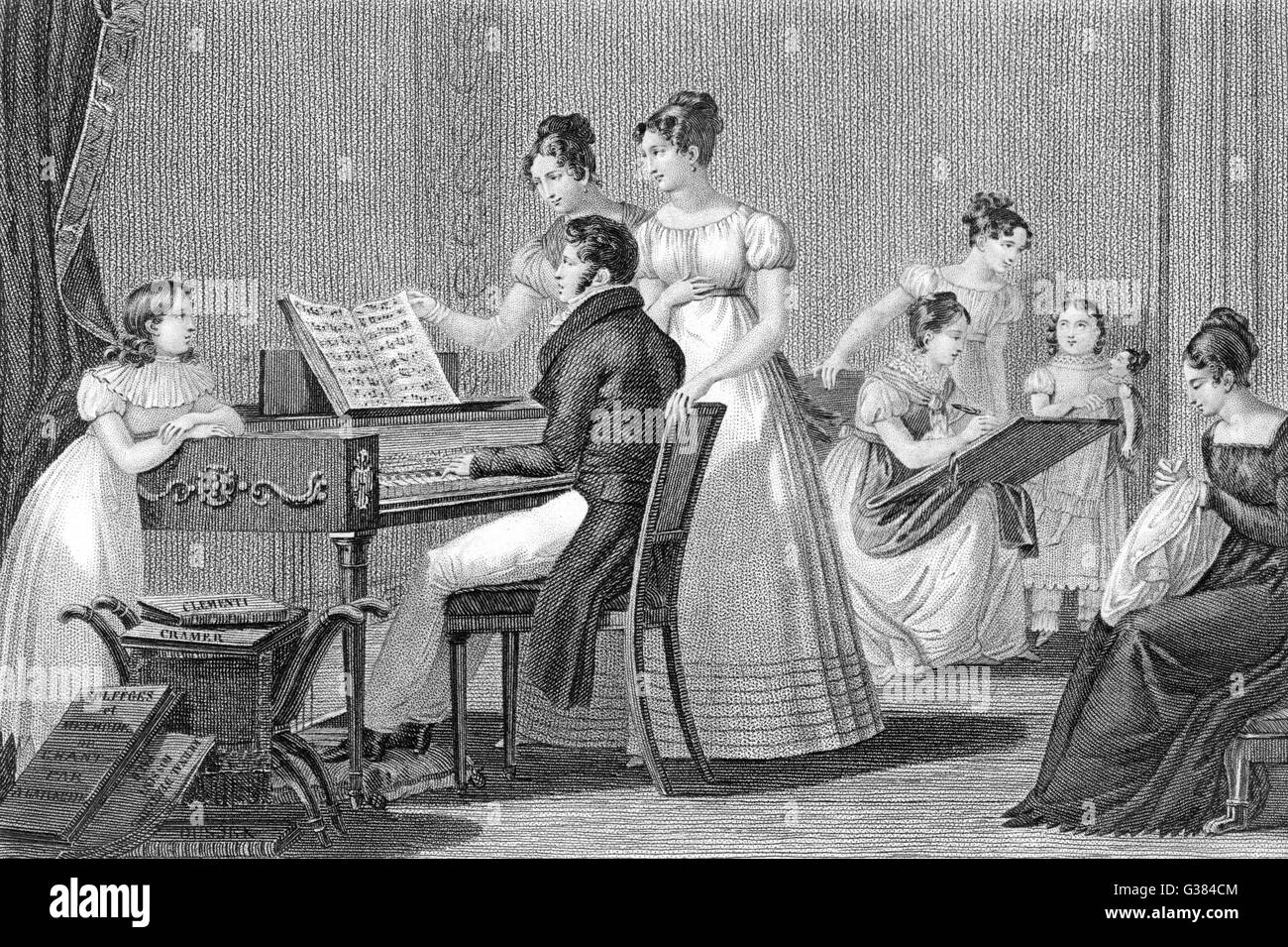 French singing Black and White Stock Photos & Images - Alamy