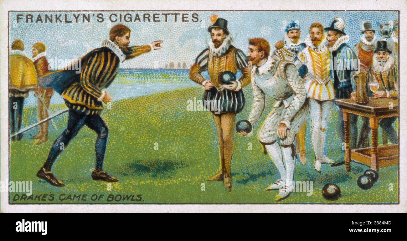 DRAKE PLAYS BOWLS Stock Photo - Alamy