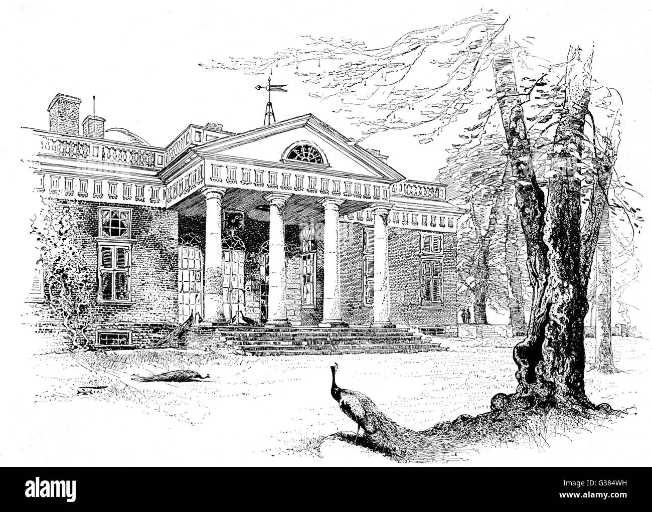 Portico with columns Cut Out Stock Images & Pictures - Alamy