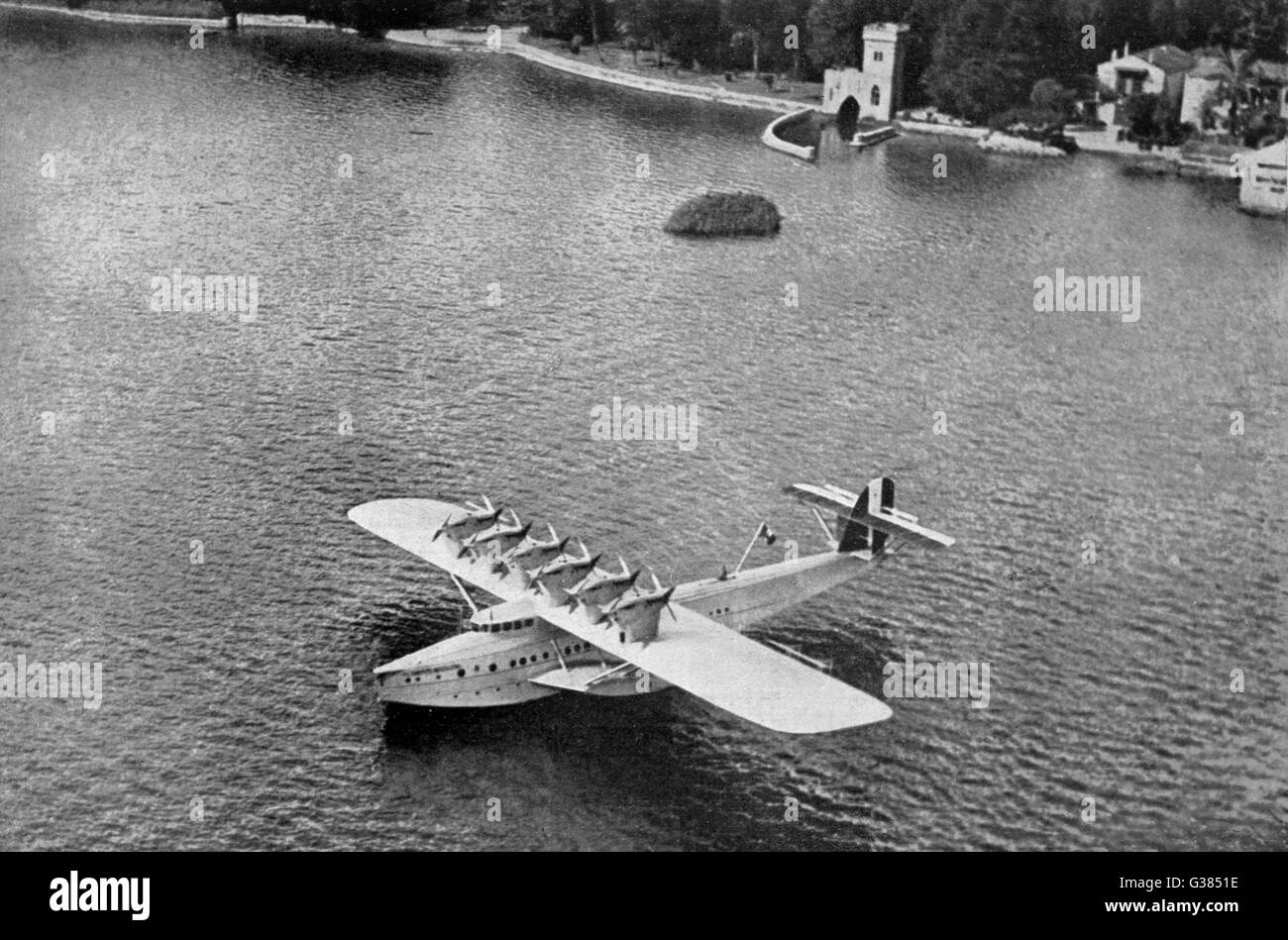 Dornier flying boat Black and White Stock Photos & Images - Alamy