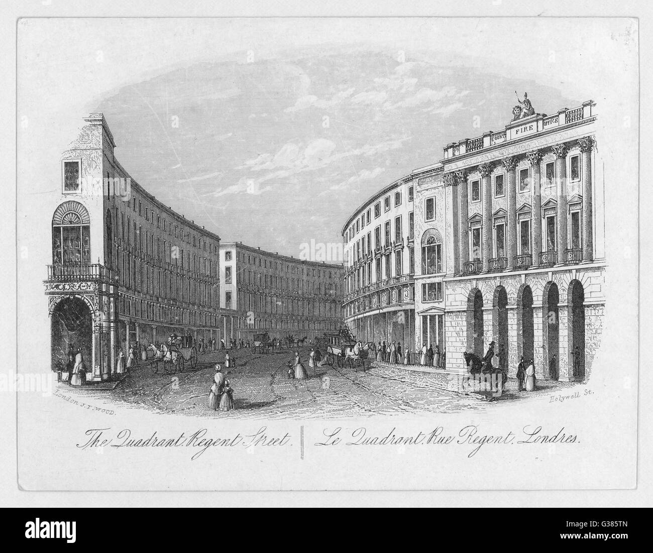 Regent street quadrant Black and White Stock Photos & Images - Alamy
