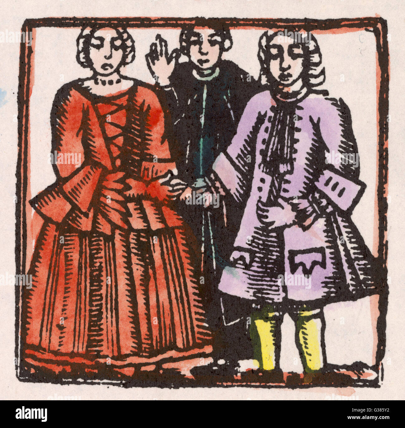 17th century Wedding Ceremony Stock Photo - Alamy