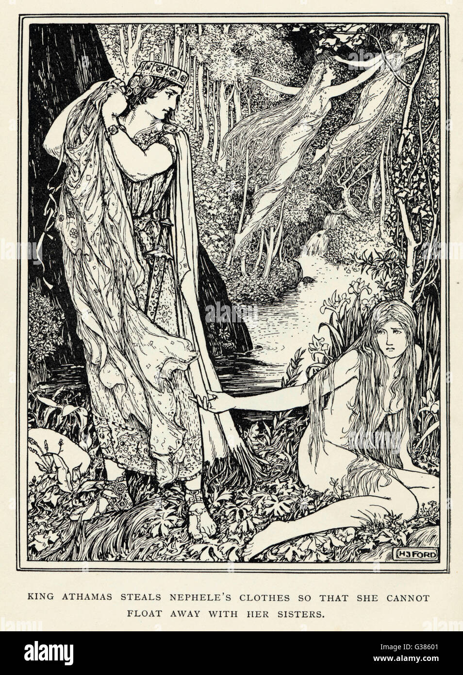 King Athamas - Nephele Stock Photo - Alamy