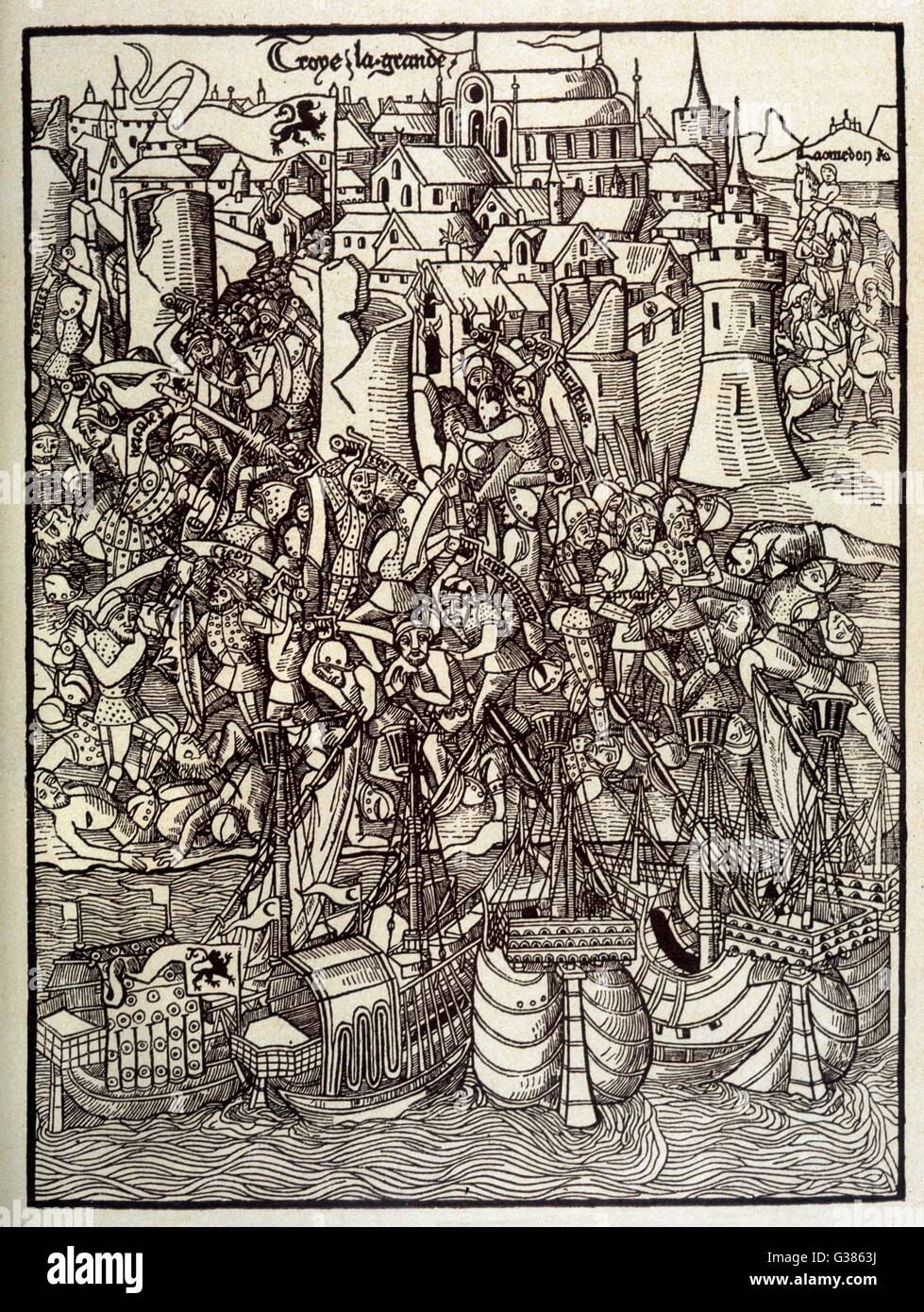 Homer's Iliad - The Siege of Troy - Lefevre Stock Photo - Alamy