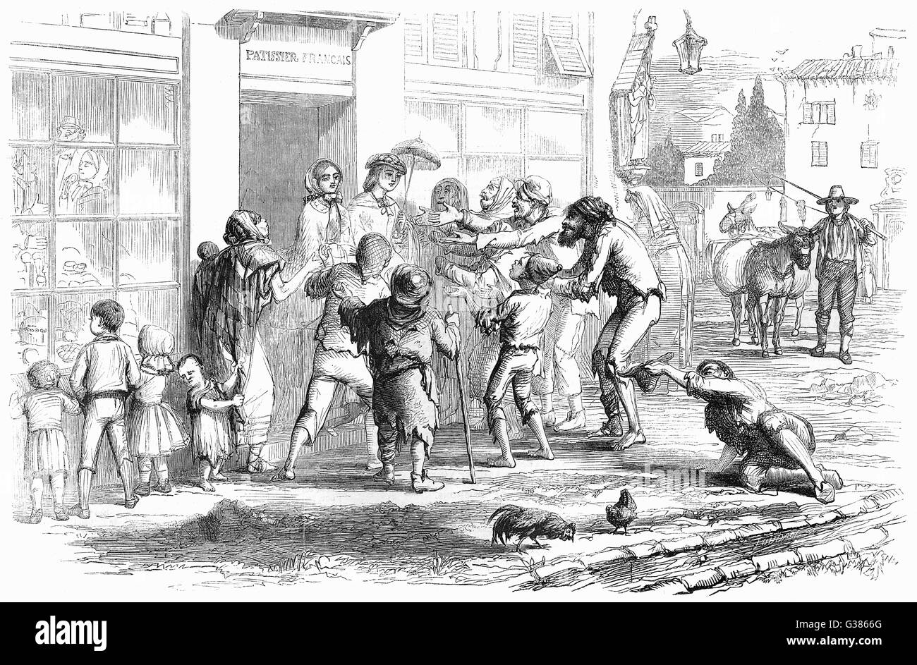French beggars hi-res stock photography and images - Alamy