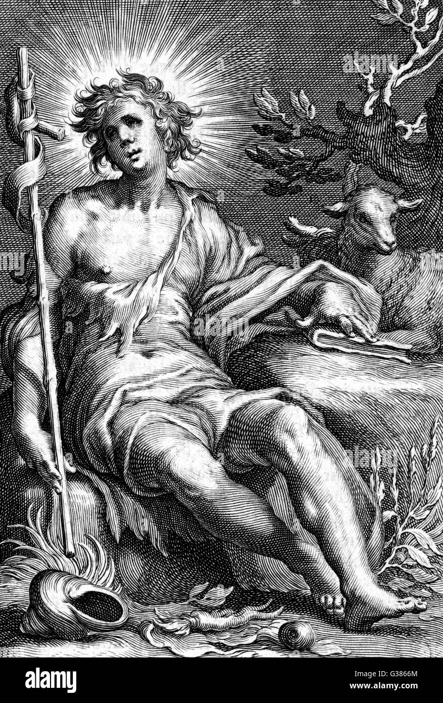 John the baptist Black and White Stock Photos & Images - Alamy