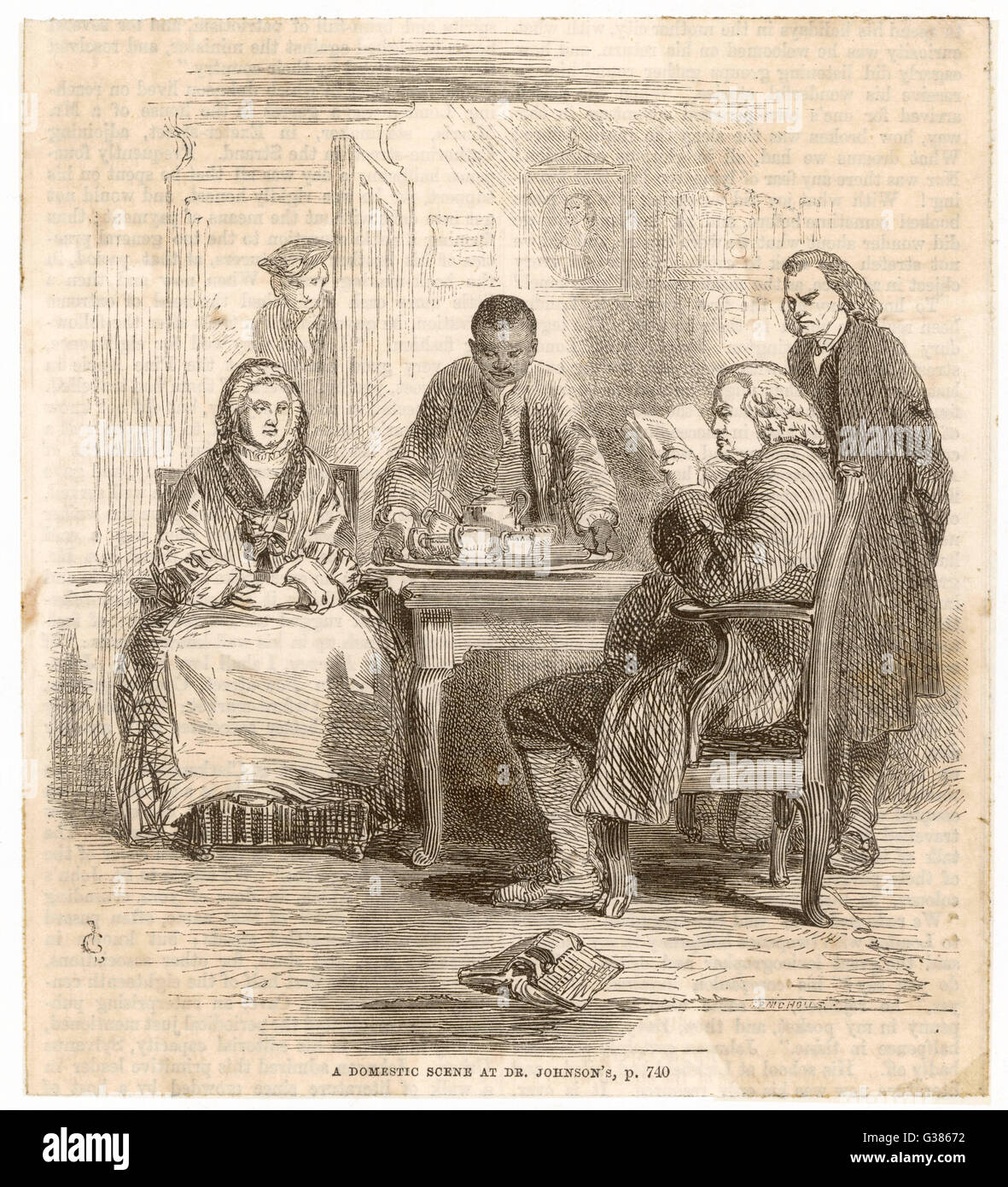 Samuel Johnson at home Stock Photo - Alamy