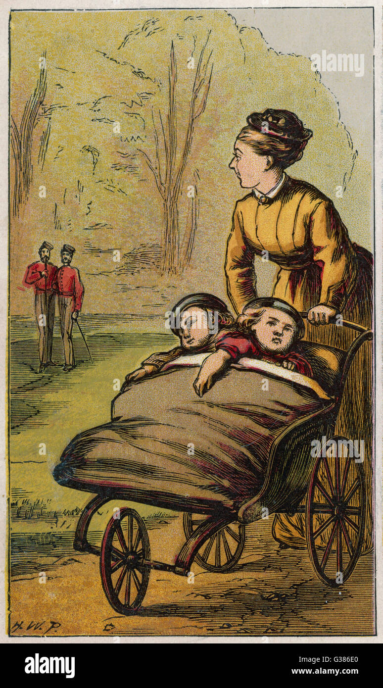 NURSEMAID IN PARK Stock Photo - Alamy