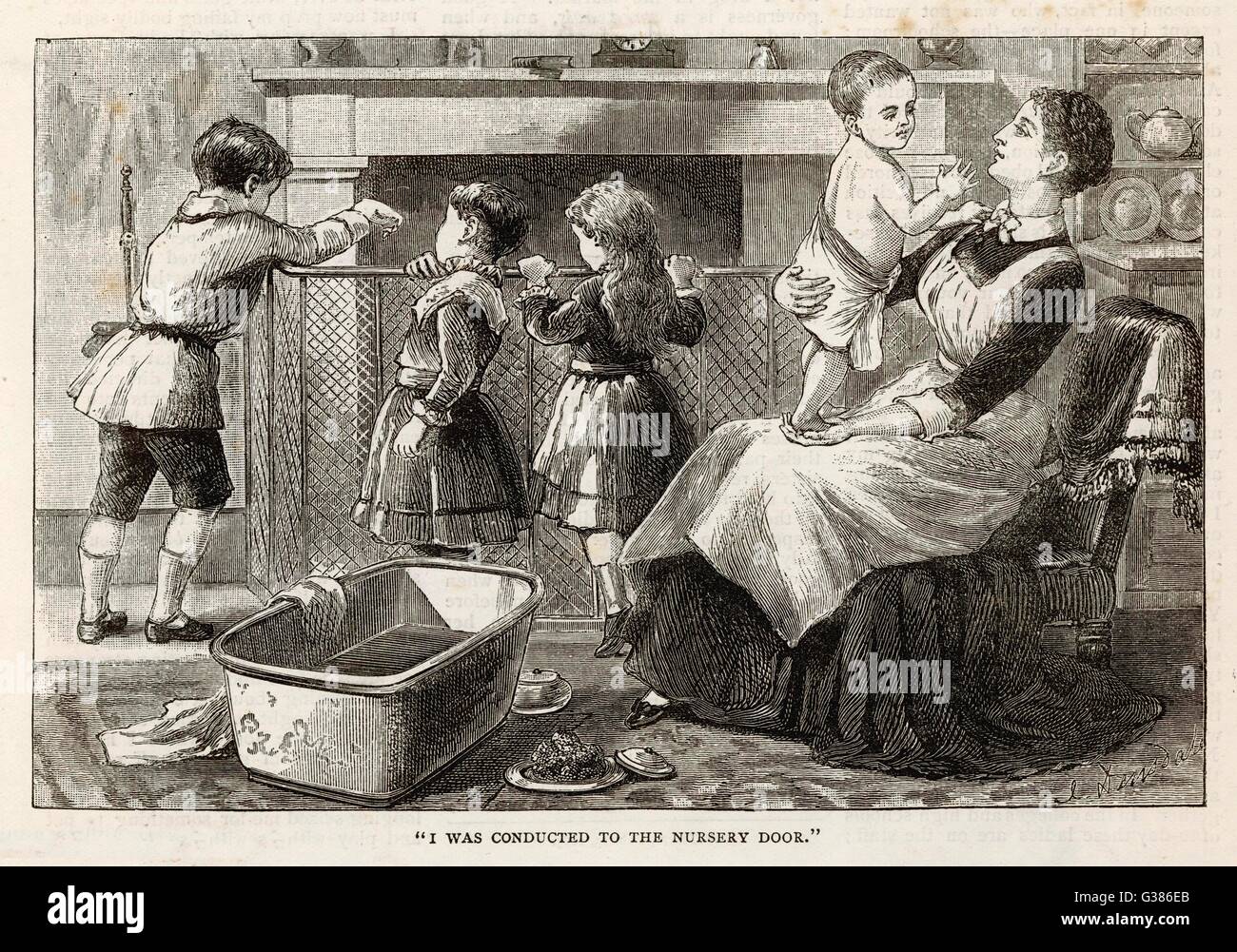 Nursemaid and children High Resolution Stock Photography and Images - Alamy
