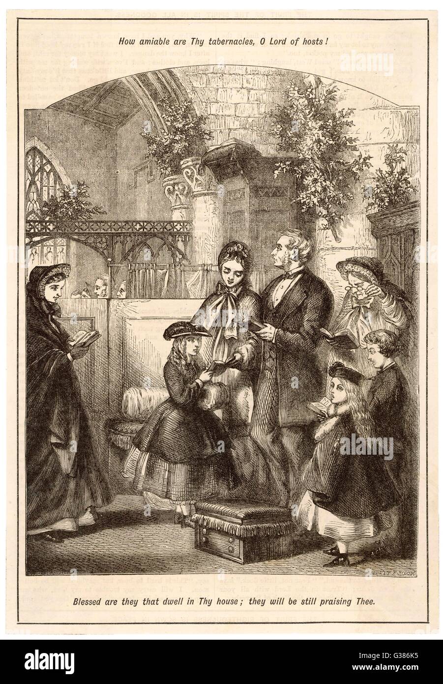 Family church pew hi-res stock photography and images - Alamy