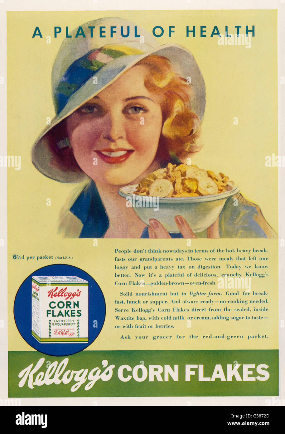 Corn flakes advert hi-res stock photography and images - Alamy