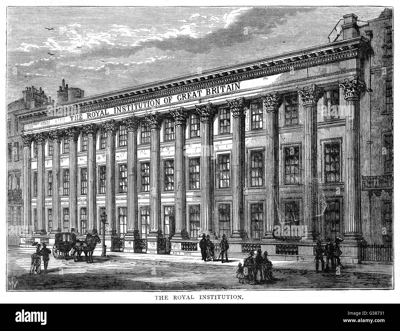 Albemarle Street, Piccadilly, London Date: circa 1850 Stock Photo - Alamy