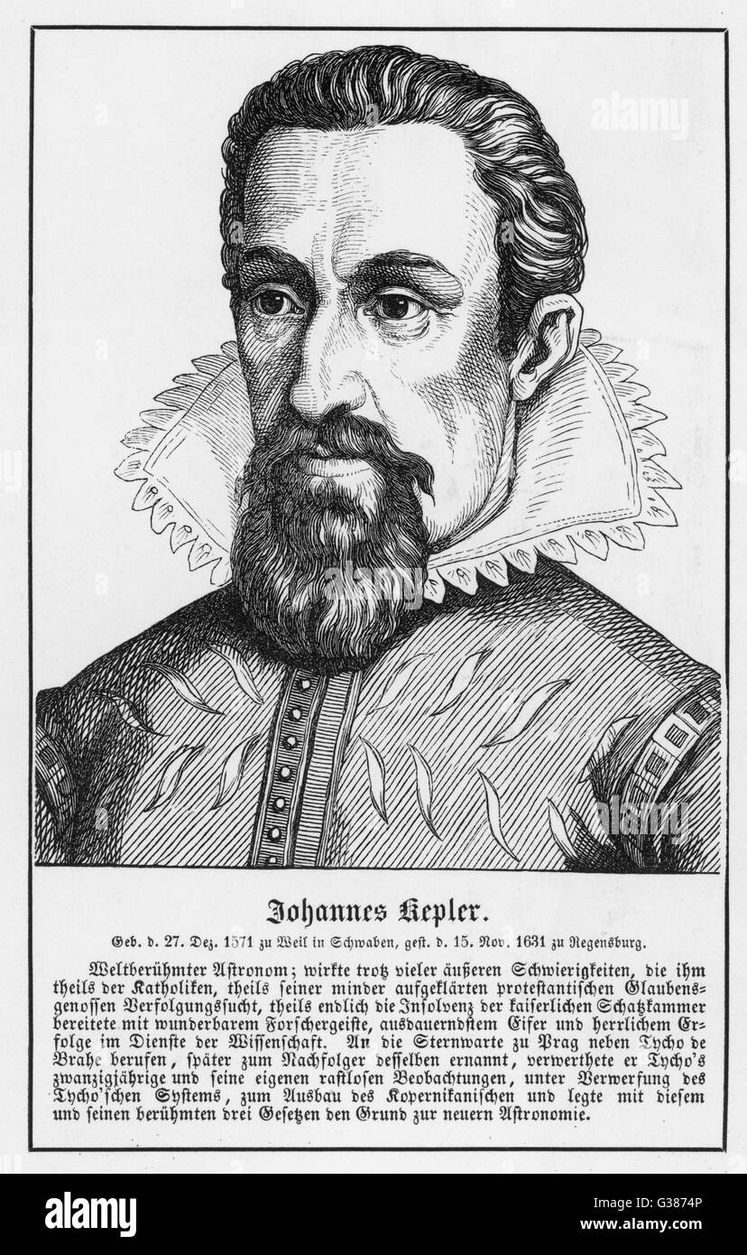 Johannes kepler hi-res stock photography and images - Alamy