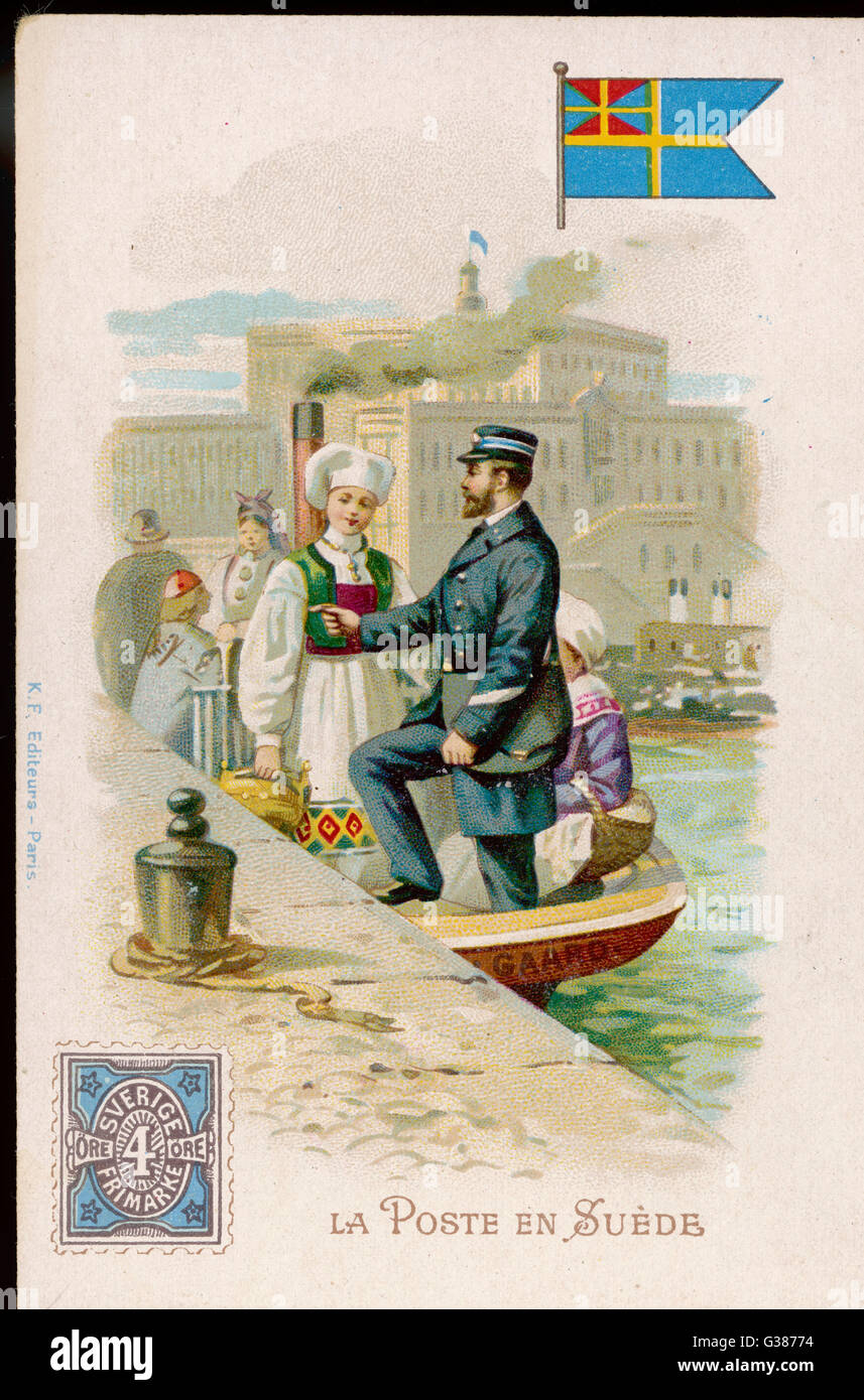 Swedish Postman - circa 1900 Stock Photo - Alamy