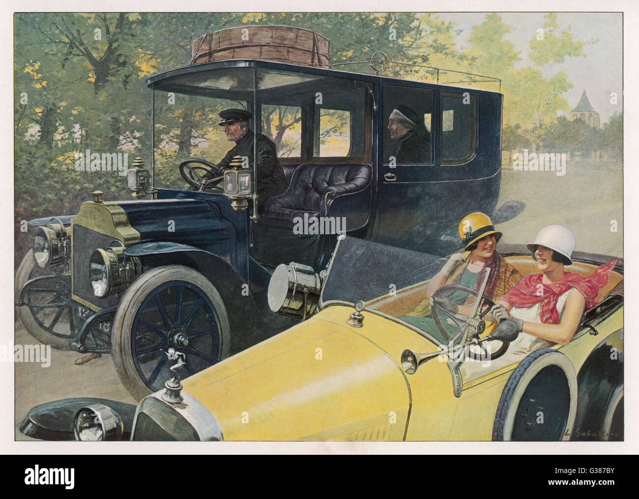 Yesterday and Today Stock Photo - Alamy