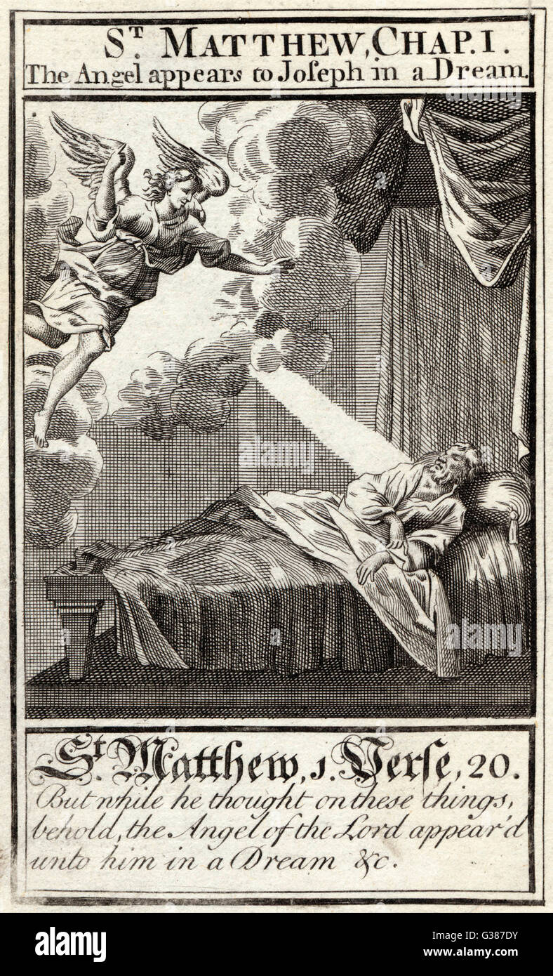 Joseph's dream, bible hi-res stock photography and images - Alamy