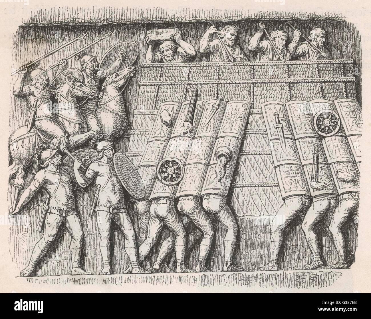 ROMANS ATTACK FORT 170 Stock Photo - Alamy