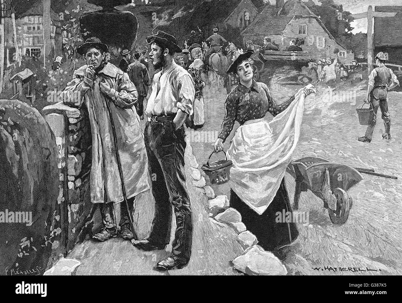 Street village Black and White Stock Photos & Images - Alamy