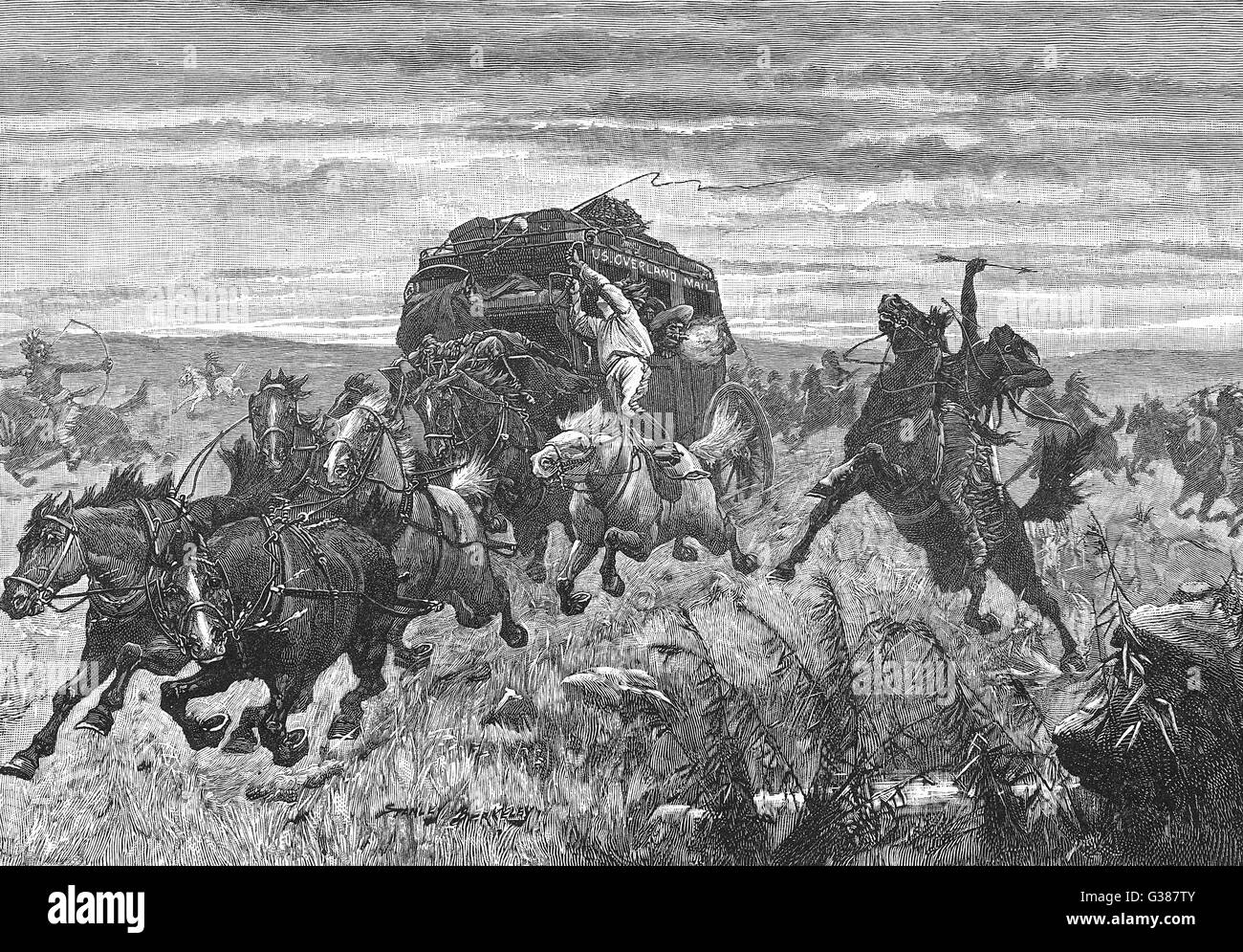 Attack indians hi-res stock photography and images - Alamy