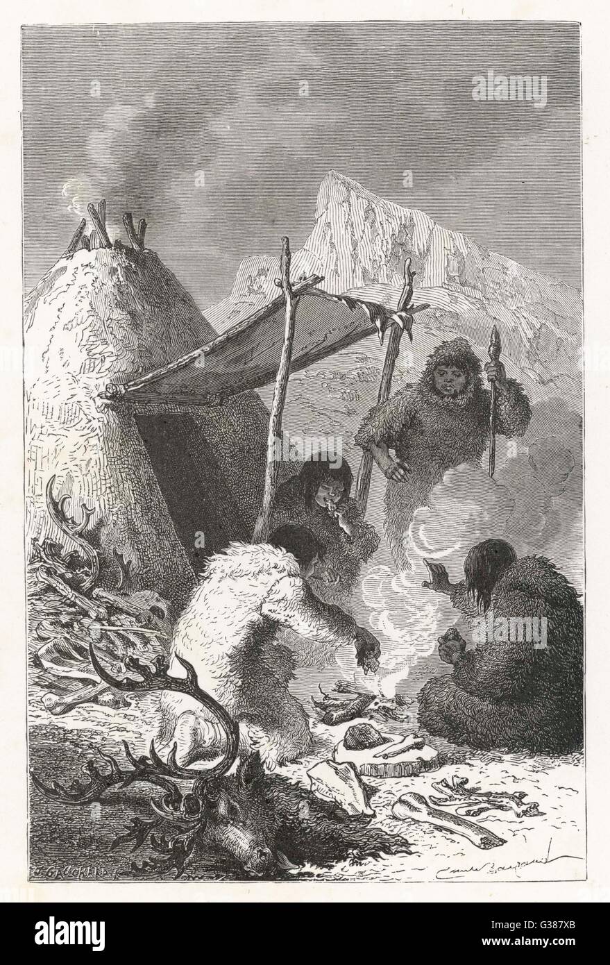 Stone age feast hi-res stock photography and images - Alamy