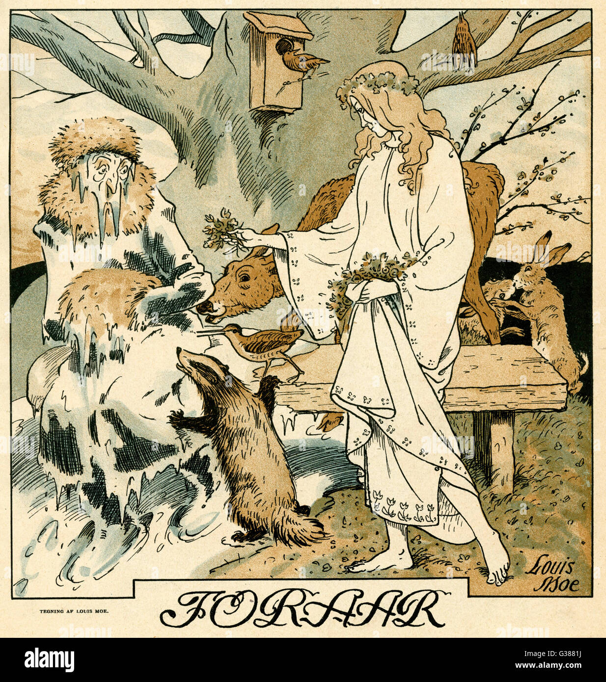 SPRING AND WINTER Stock Photo - Alamy