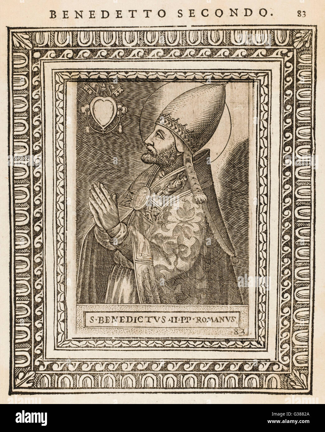 POPE BENEDICTUS II Stock Photo - Alamy