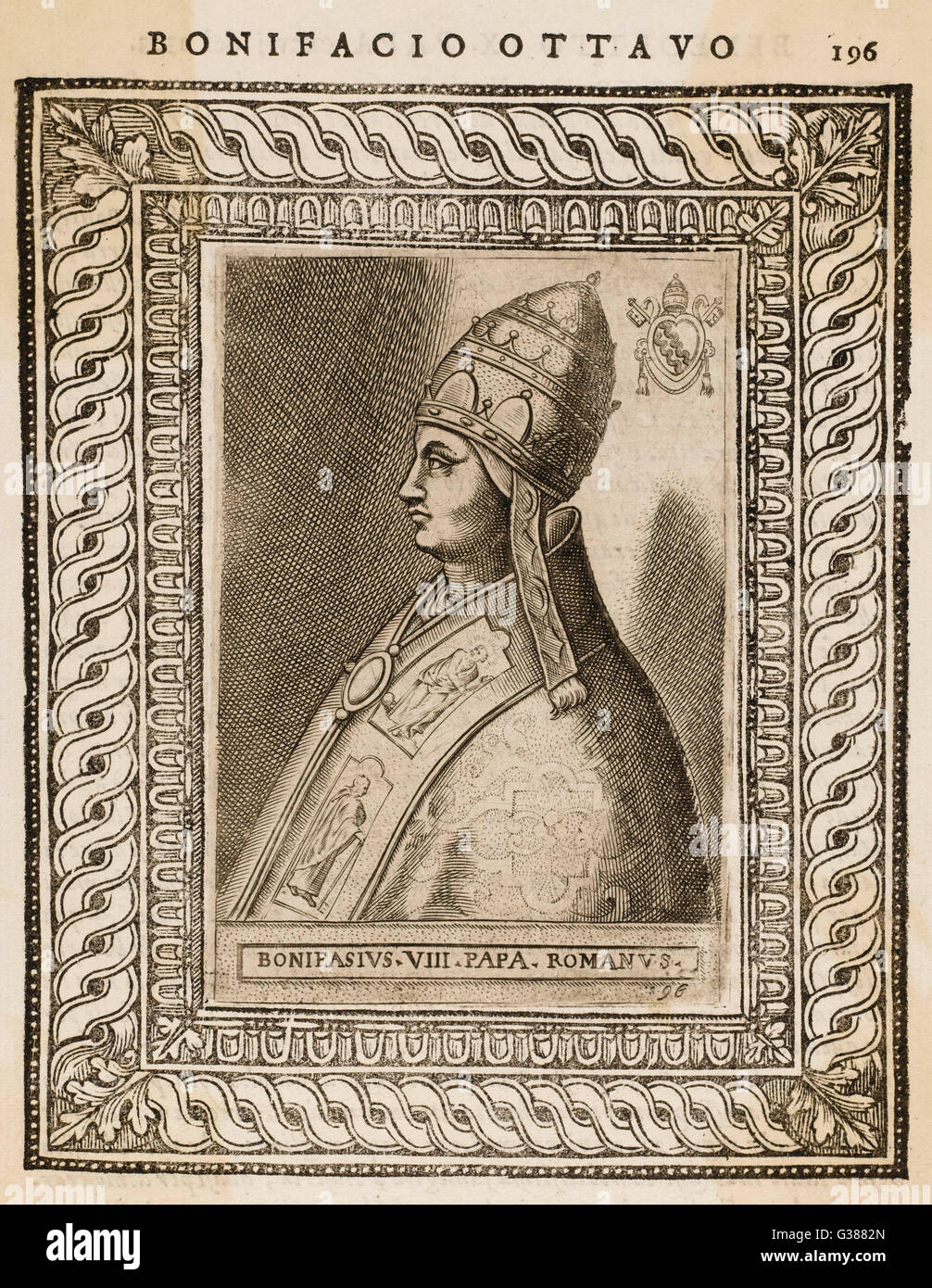 POPE BONIFACIUS VIII Stock Photo - Alamy