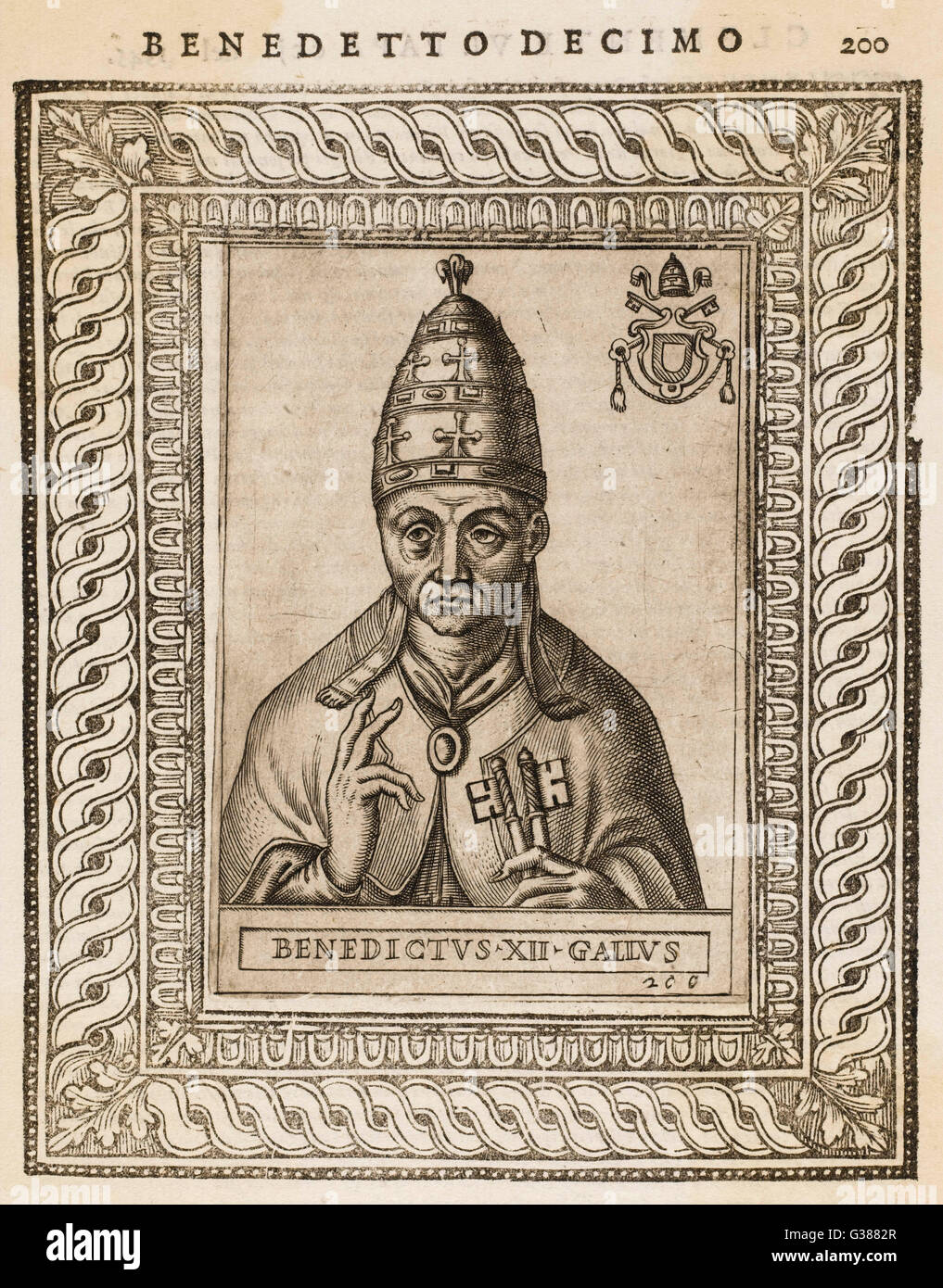 Pope Benedict Xii High Resolution Stock Photography and Images - Alamy