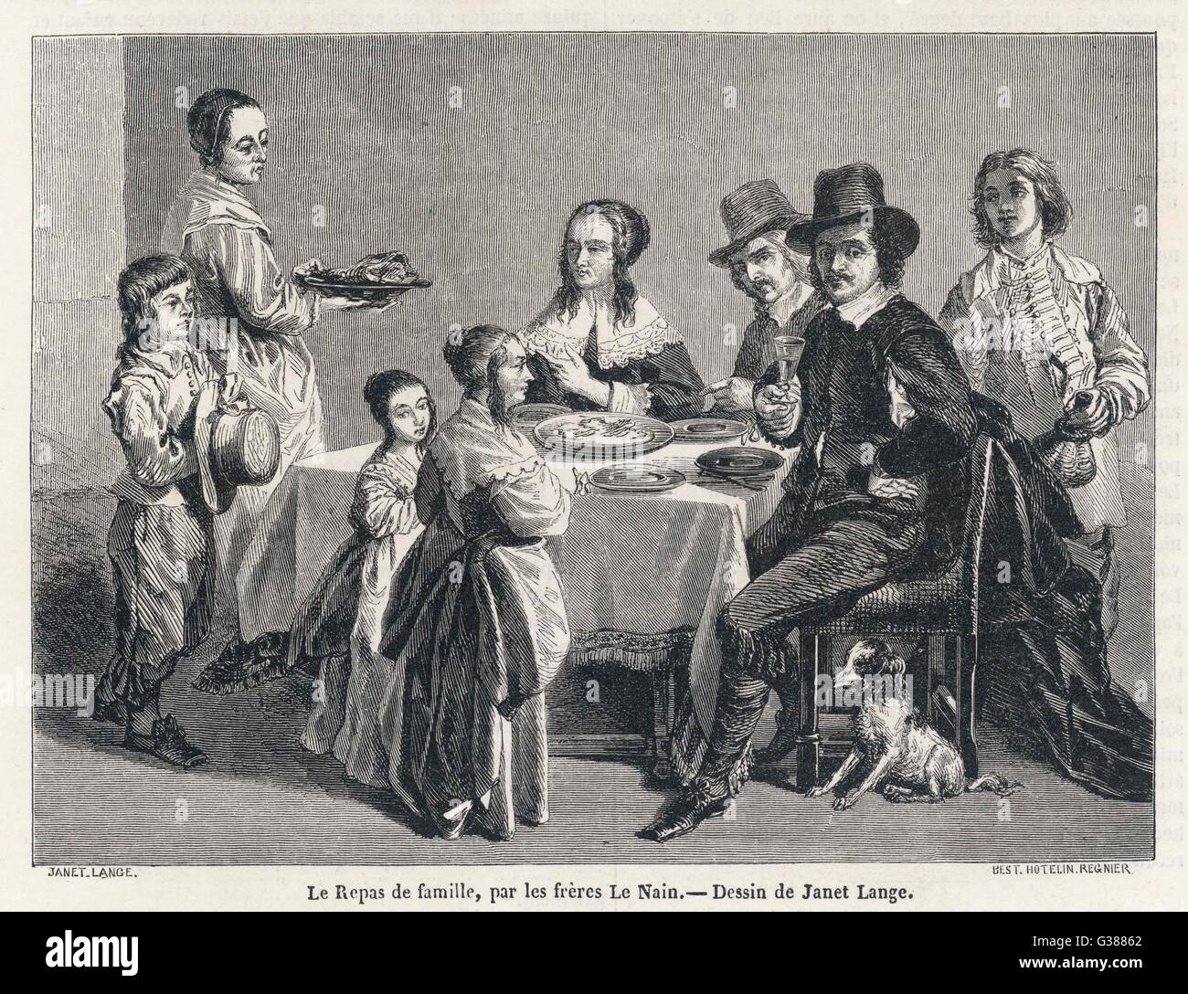 17th century family meal hi-res stock photography and images - Alamy