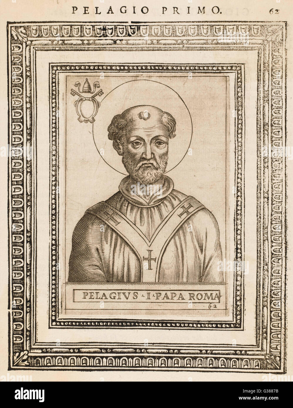 POPE PELAGIUS I Stock Photo - Alamy