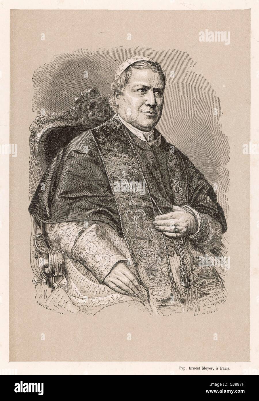 POPE PIUS IX Stock Photo - Alamy