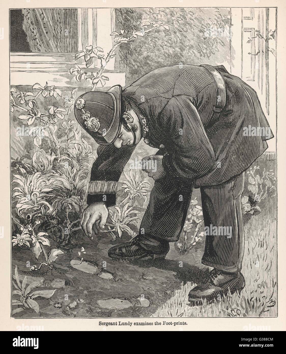 POLICE & FOOTPRINT Stock Photo - Alamy